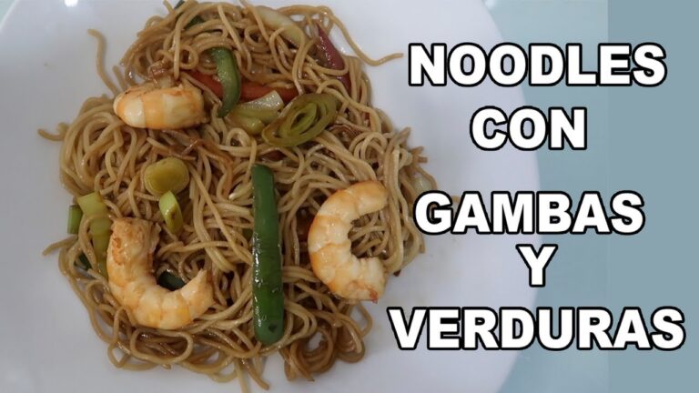 Receta deliciosa de noodles con verduras y gambas: ¡Descubre cómo ...